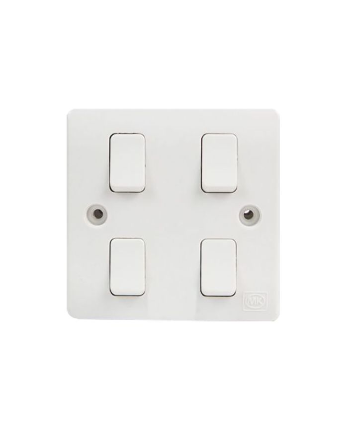 MK 4 Gang 1 Way Switch Modular G8874