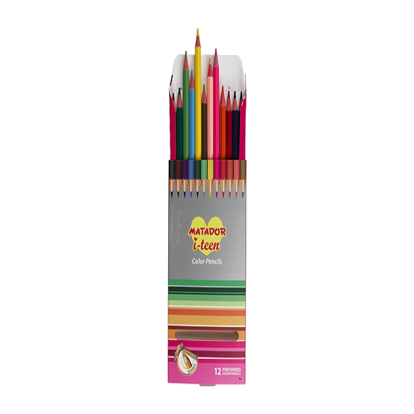 Matador i-teen Color Pencil Box, Big (12 color)