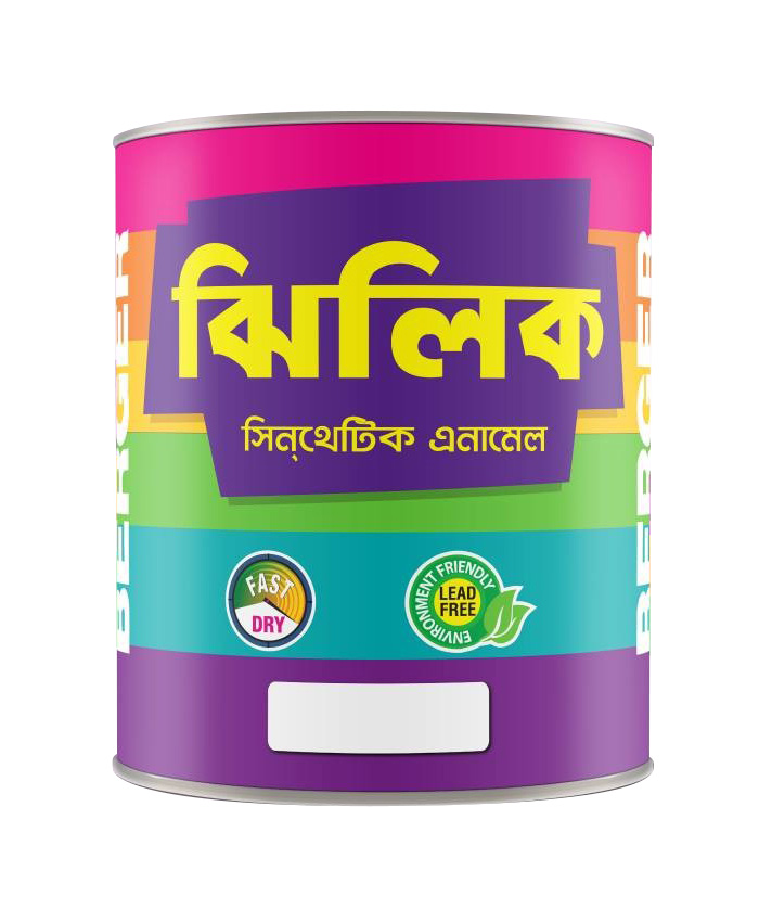 Berger Jhilik Synthetic Enamel Paint, 0.91 Liter, Black