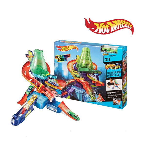 Hot Wheels Splash Science Lab Mattel Car Colour Shifter Laboratory ...