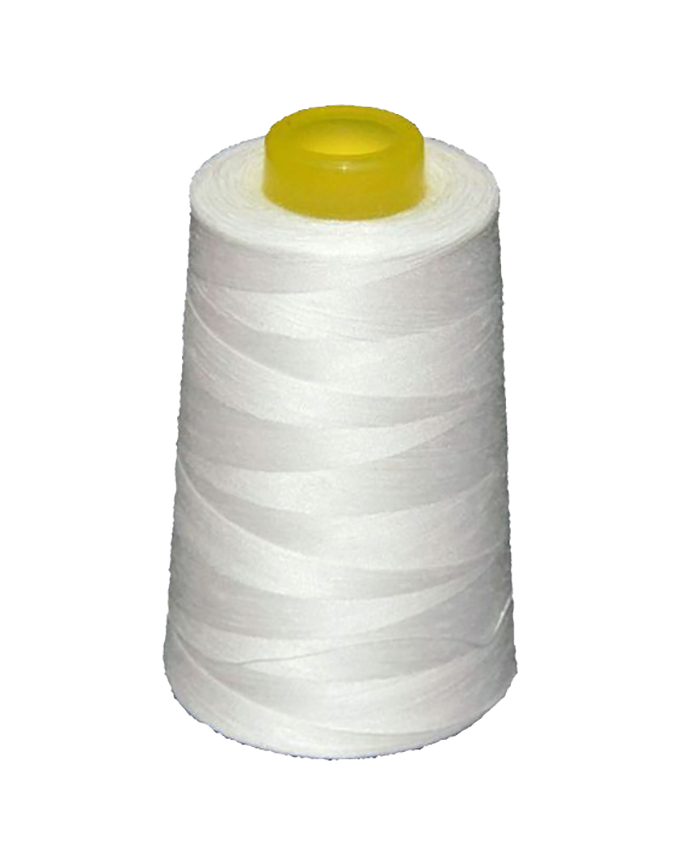 Cotton Bobbin Thread for Embroidery Machine, White