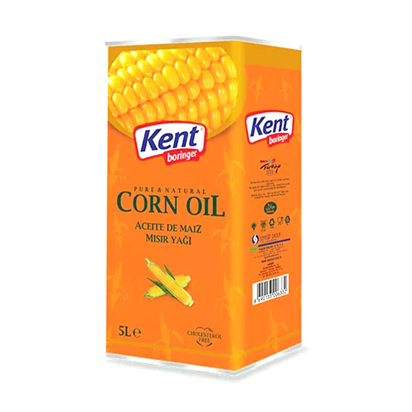 Kent Boringer Corn Oil, 5 Liter Tin