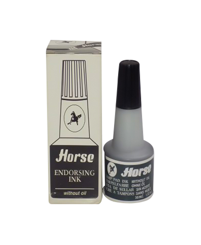 Horse Endorsing Stamp Pad Ink, Black