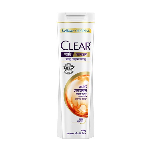 Clear Shampoo Anti Hairfall Anti Dandruff, 170ml