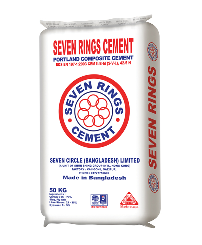 Seven Rings Portland Composite Cement (PCC-BM), 50kg Bag