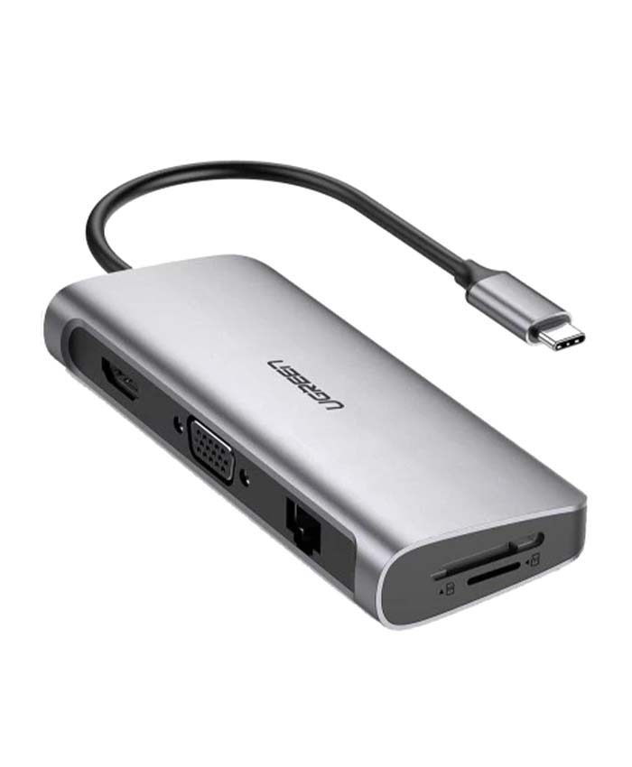 Ugreen CM 179 USB Type C Multifunctional Adapter, Gray, 9 In 1 USB Hub ...