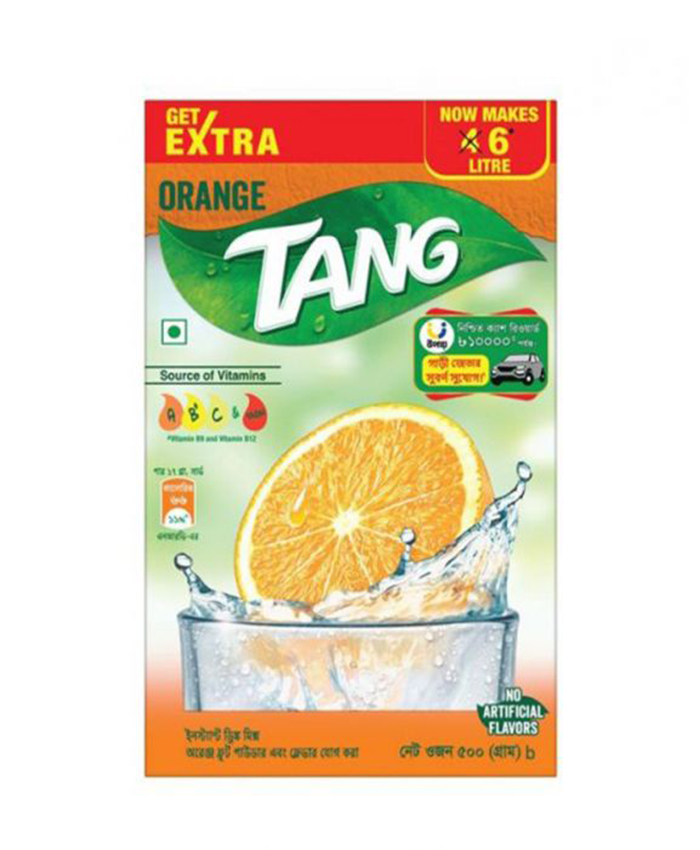 Tang Refill Pack Orange Flavor, 500gm