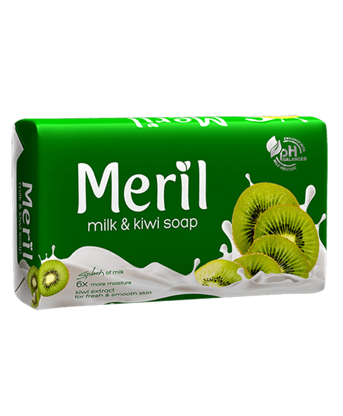 Meril Milk & Kiwi Soap Bar, 100gm