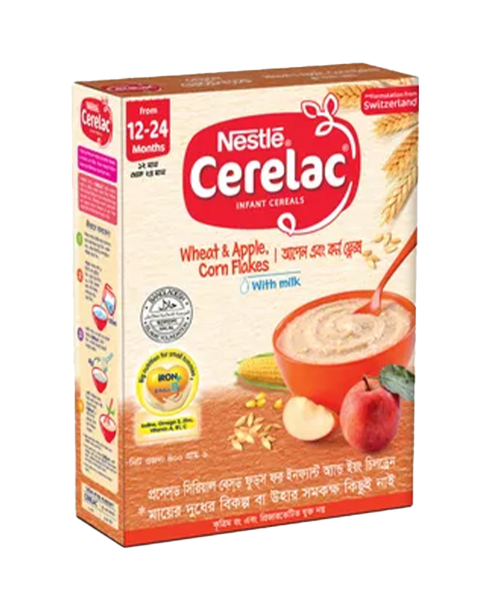 Nestle Cerelac 4 Apple Corn Flakes (12 M+), 350gm