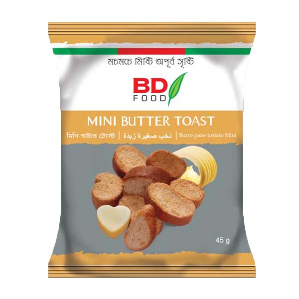 BD Food Butter Toast Biscuits, 25gm
