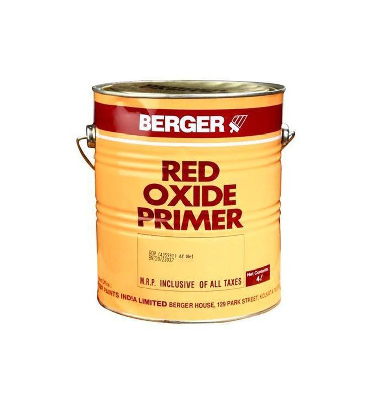 Berger Robbialac Anticorrosive Red Oxide Primer, 3.64 Liter