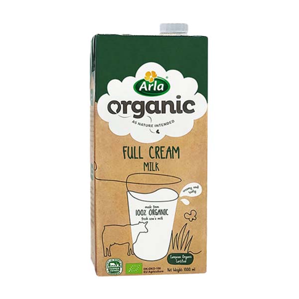 Arla Organic Full Cream UHT Milk, 1 Liter