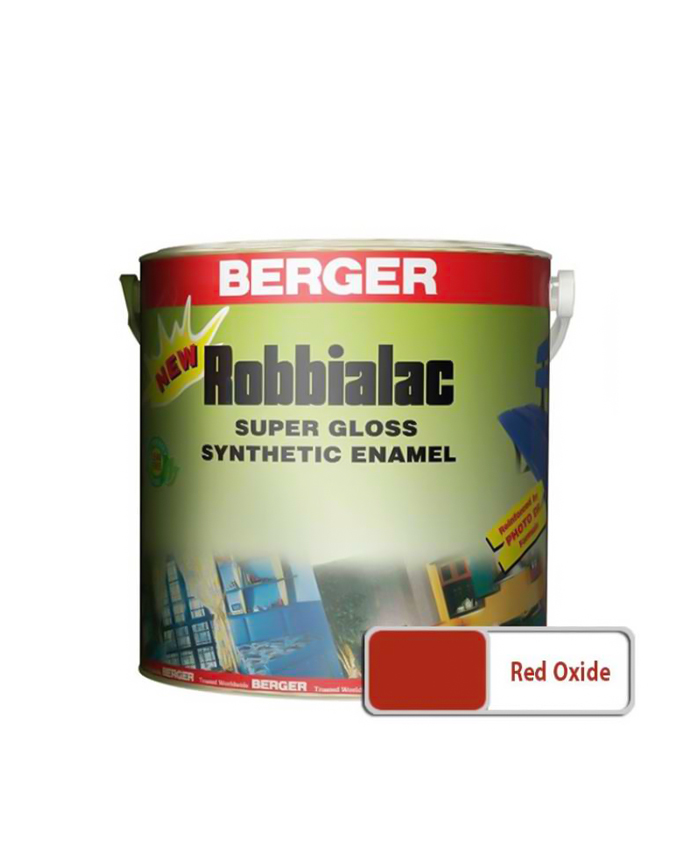 Robbialac Synthetic Enamel, 3.64 Liter, Red Oxide