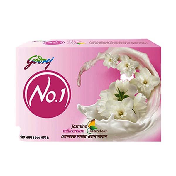 Godrej No 1 Jasmine Soap, 100gm