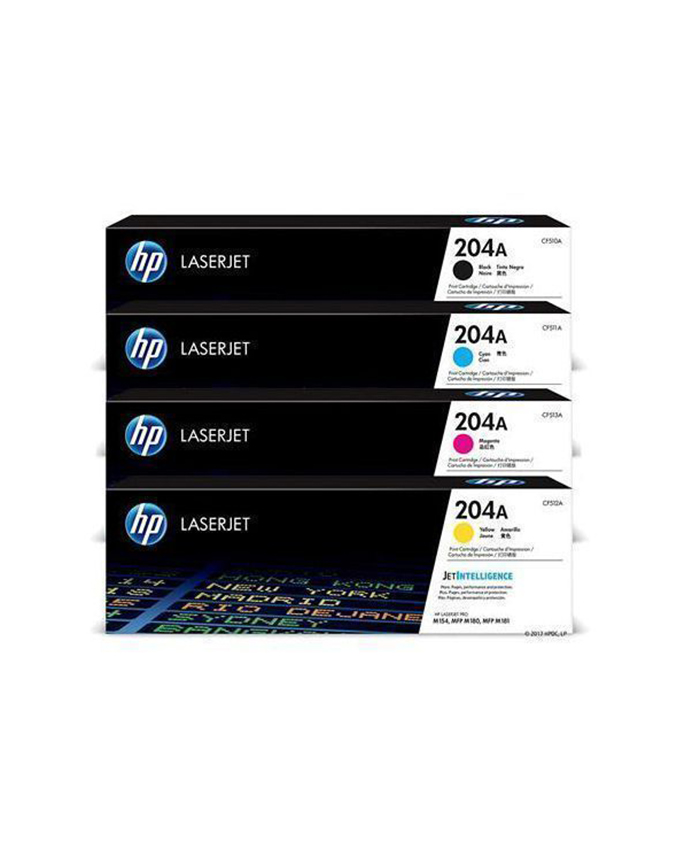 HP 204A Original LaserJet Toner Cartridge, Full Set
