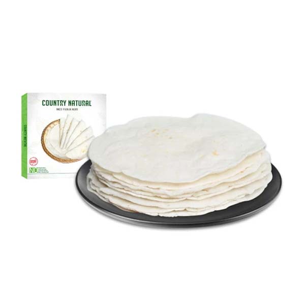 Country Natural Rice Flour Roti, 600gm (10 Pcs)