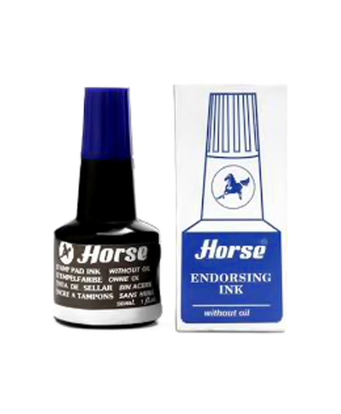 Horse Endorsing Ink, Blue