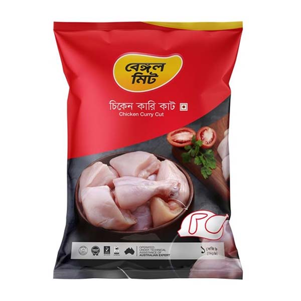 Bengal Meat Whole Chicken Curry Cut, 1Kg