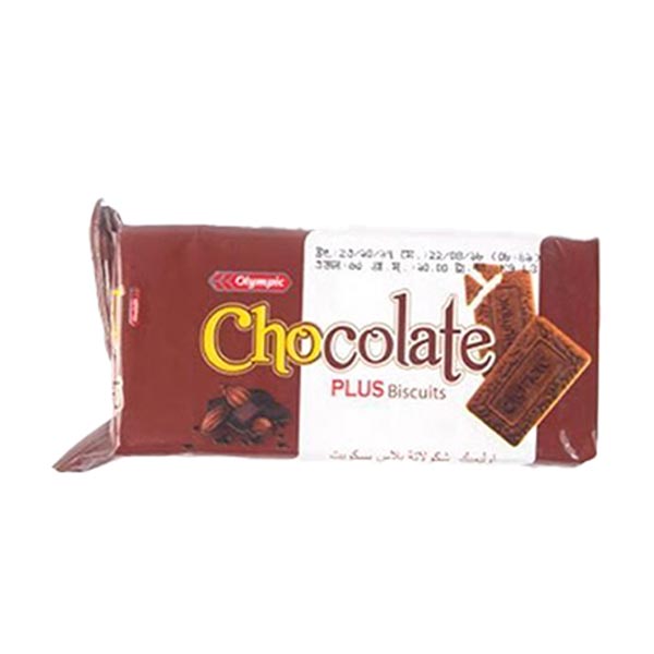 Olympic Chocolate Plus Biscuits, 42gm