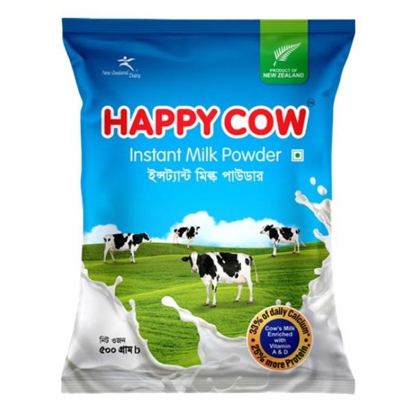 Happy Cow Instant Milk Powder, 500gm