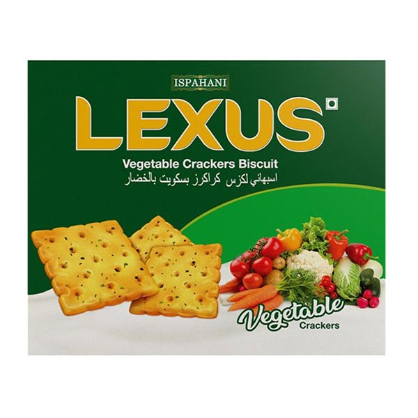Ispahani Lexus Vegetable Crackers Biscuits, 150gm