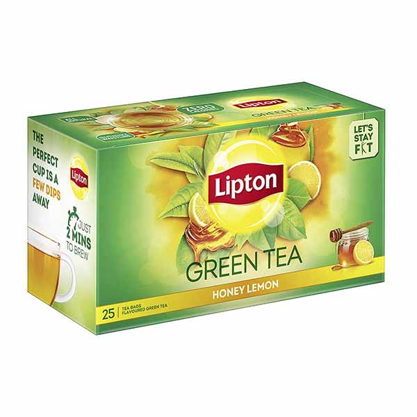 Lipton Green Tea bag Honey & Lemon (Pack of 25 Pcs)