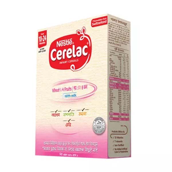 Nestle Cerelac 1 Wheat & Three Fruits (6M), 350gm