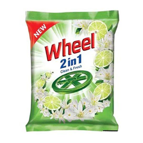 Wheel 2-In-1 Washing Powder, Clean & Fresh, 1Kg