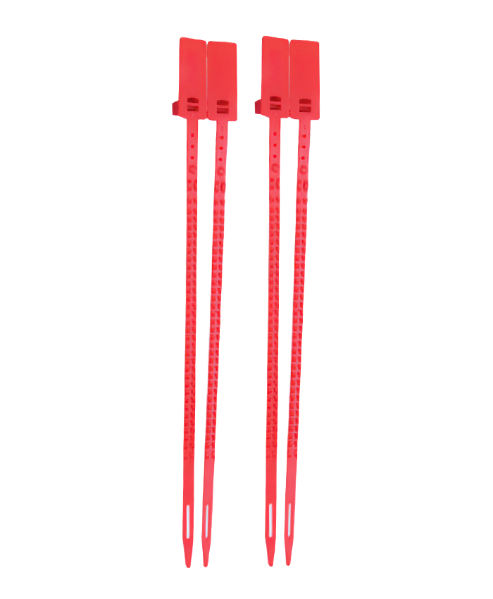 Plastic Seal Lock, Red, Self Locking