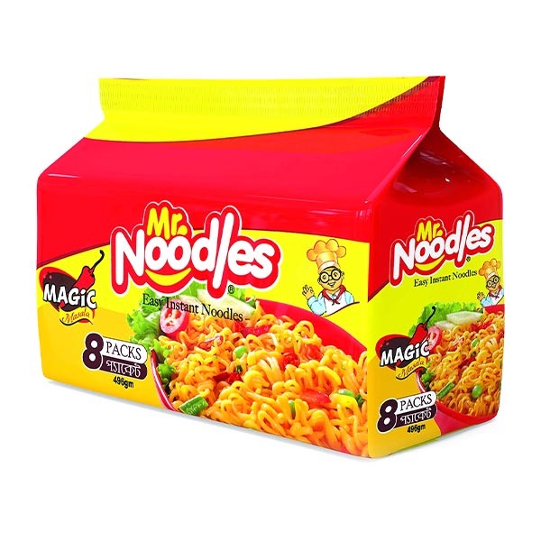 Pran Mr. Noodles Magic Masala Easy Instant, 496gm (Pack of 8)