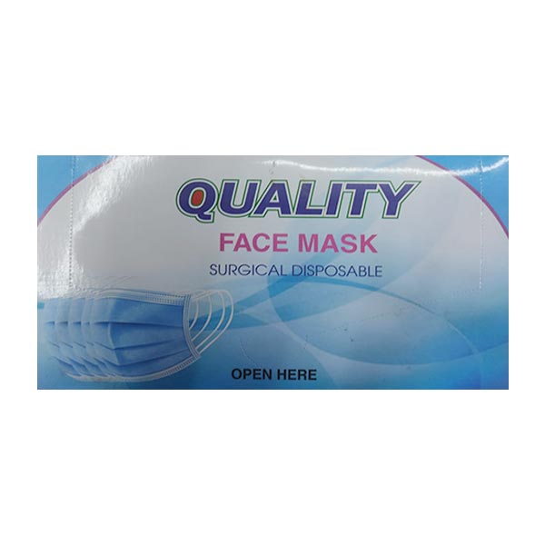 Quality Disposable Face Mask (50 Pieces in 1 Box)