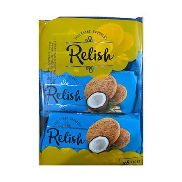 Relish Coconut and Oats Cookies, 6 Pieces, 252gm