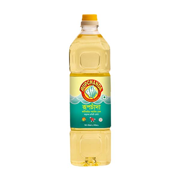 Rupchanda Fortified Soyabean Oil, 1 Liter, PET Bottle