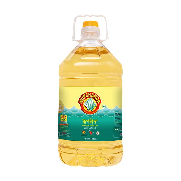 Rupchanda Soyabean Oil, PET Bottle, 5 Liter