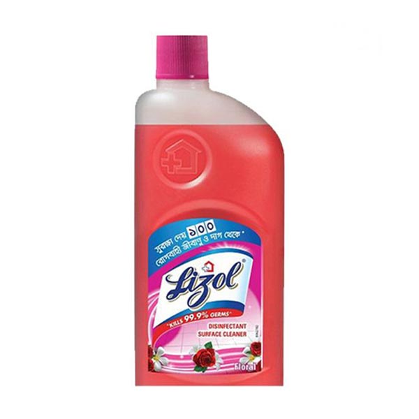 Lizol Floor Cleaner Floral Disinfectant Surface Cleaner, 500ml