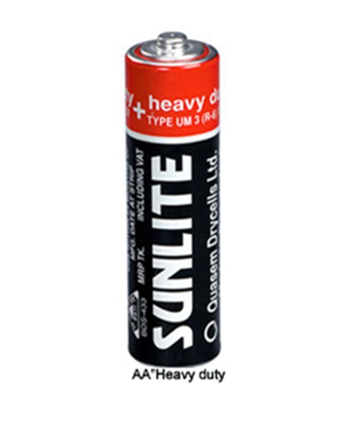 Sunlite Heavy Duty Battery, UM-3(R06)/AA, 1.5V (Pack of 2)