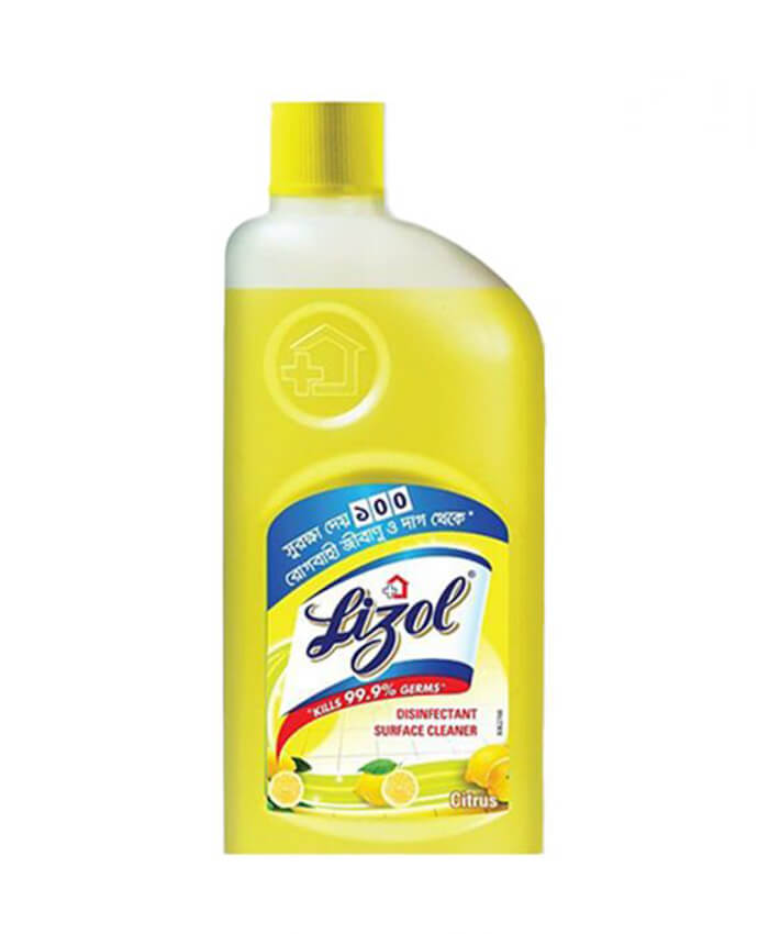 Lizol Floor Cleaner Citrus Disinfectant Surface Cleaner, 500ml
