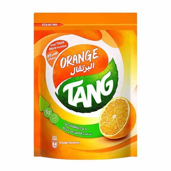 Tang Orange Flavored Instant Drink Powder Resealable Pouch, 1kg