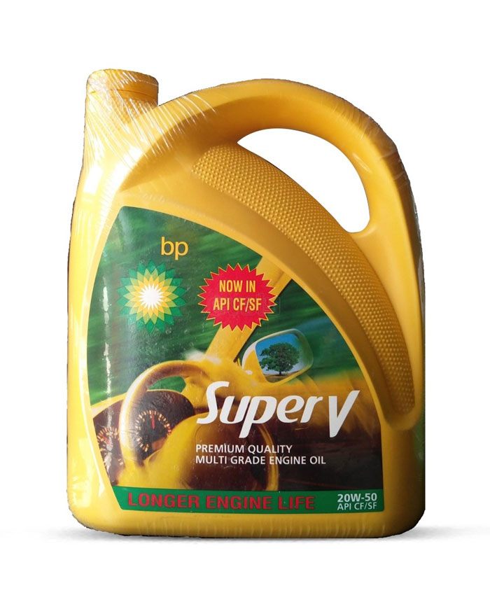 BP Super V 20W50 CF/SF Mineral Engine Oil, 5 Liter