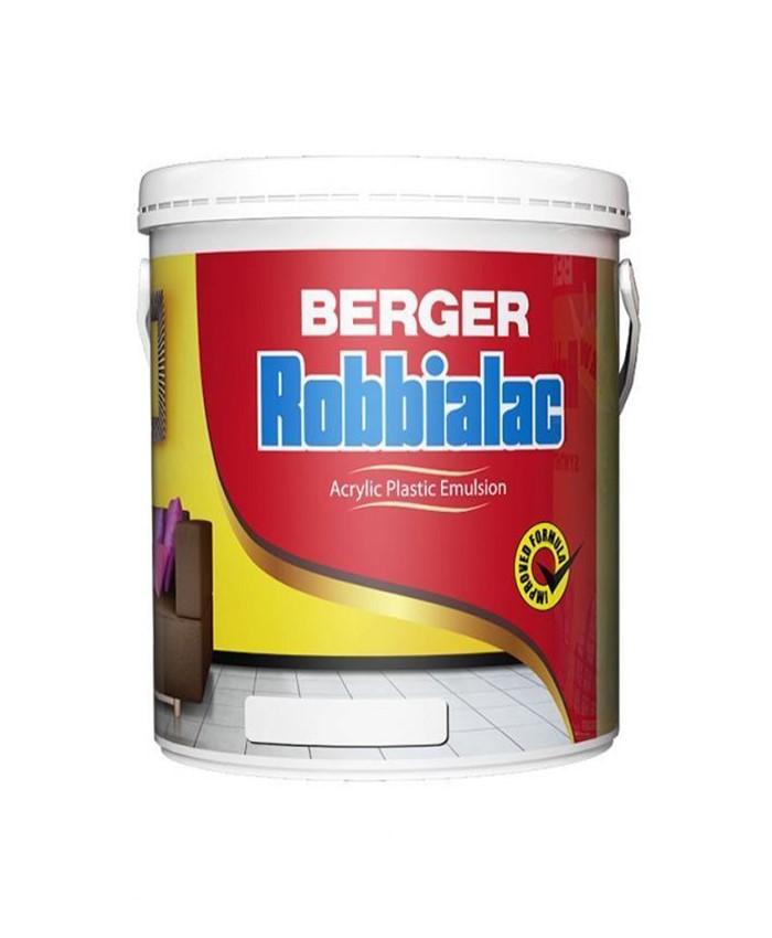 Berger Robbialac Acrylic Plastic Emulsion Paint, 3.64 Liter, Red