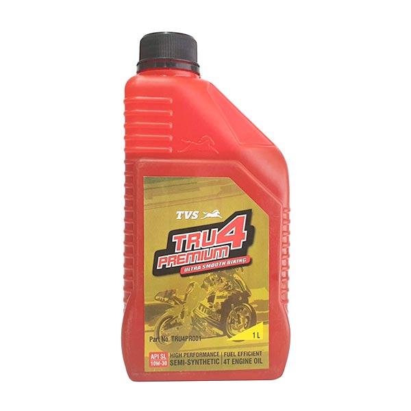TVS Tru4 4T 10W30 Premium Semi Synthetic Oil, 1 Liter