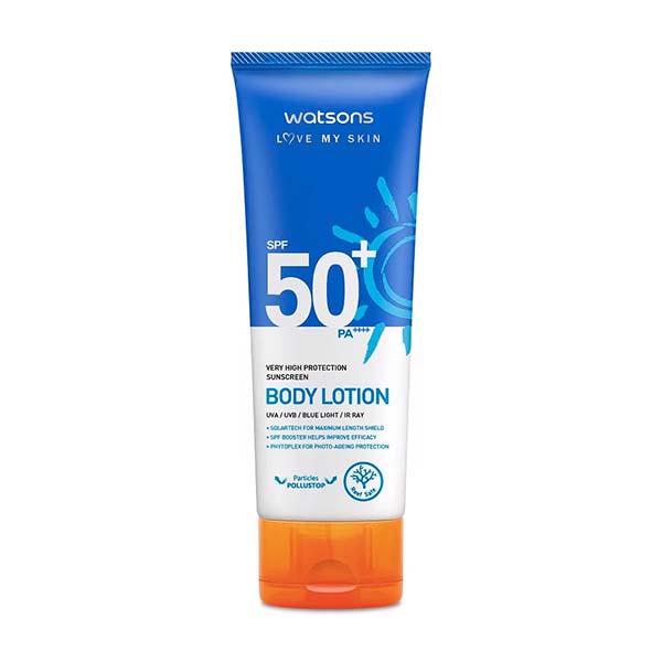WATSONS Body Sunscreen Lotion SPF50 Plus, PA Plus, 100ml