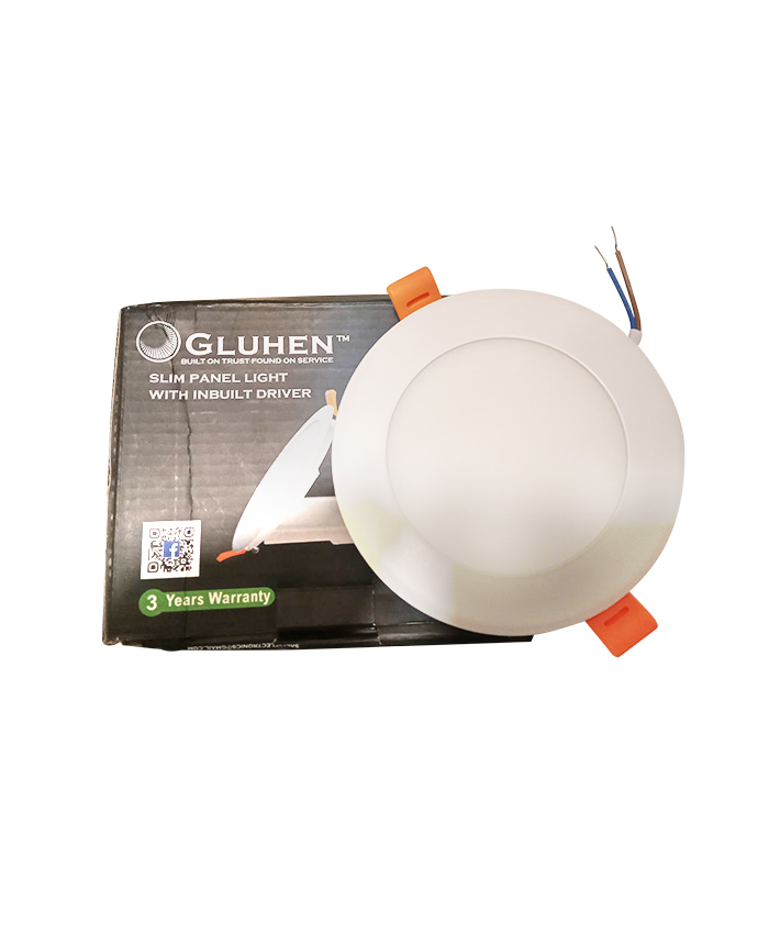 Gluhen Slim Panel Light With drive, G64A, Round Surface, 6 Watt